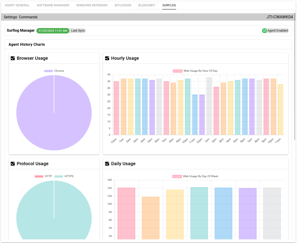 SurfLog Agent View - RMMmax